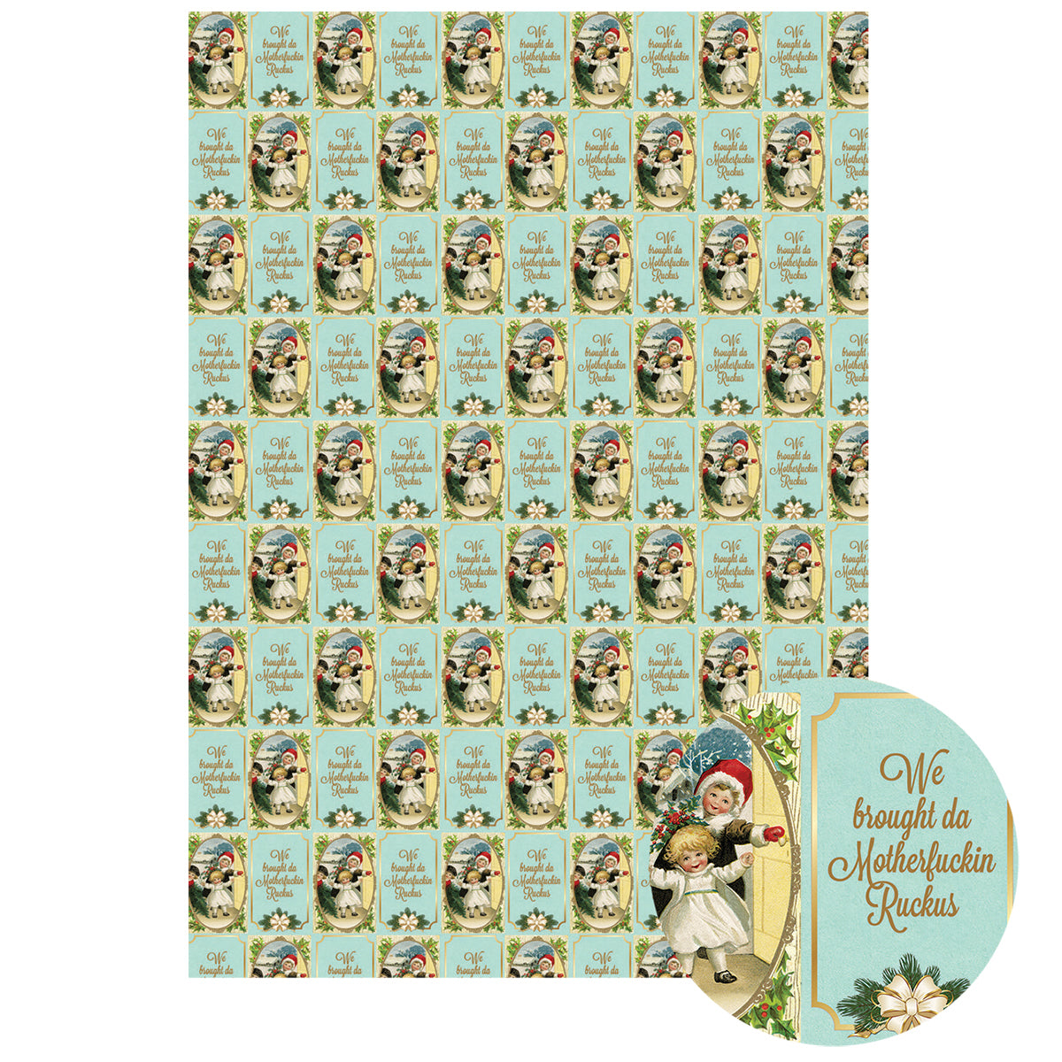 Motherfuckin Ruckus Wrapping Paper – Smitten Kitten